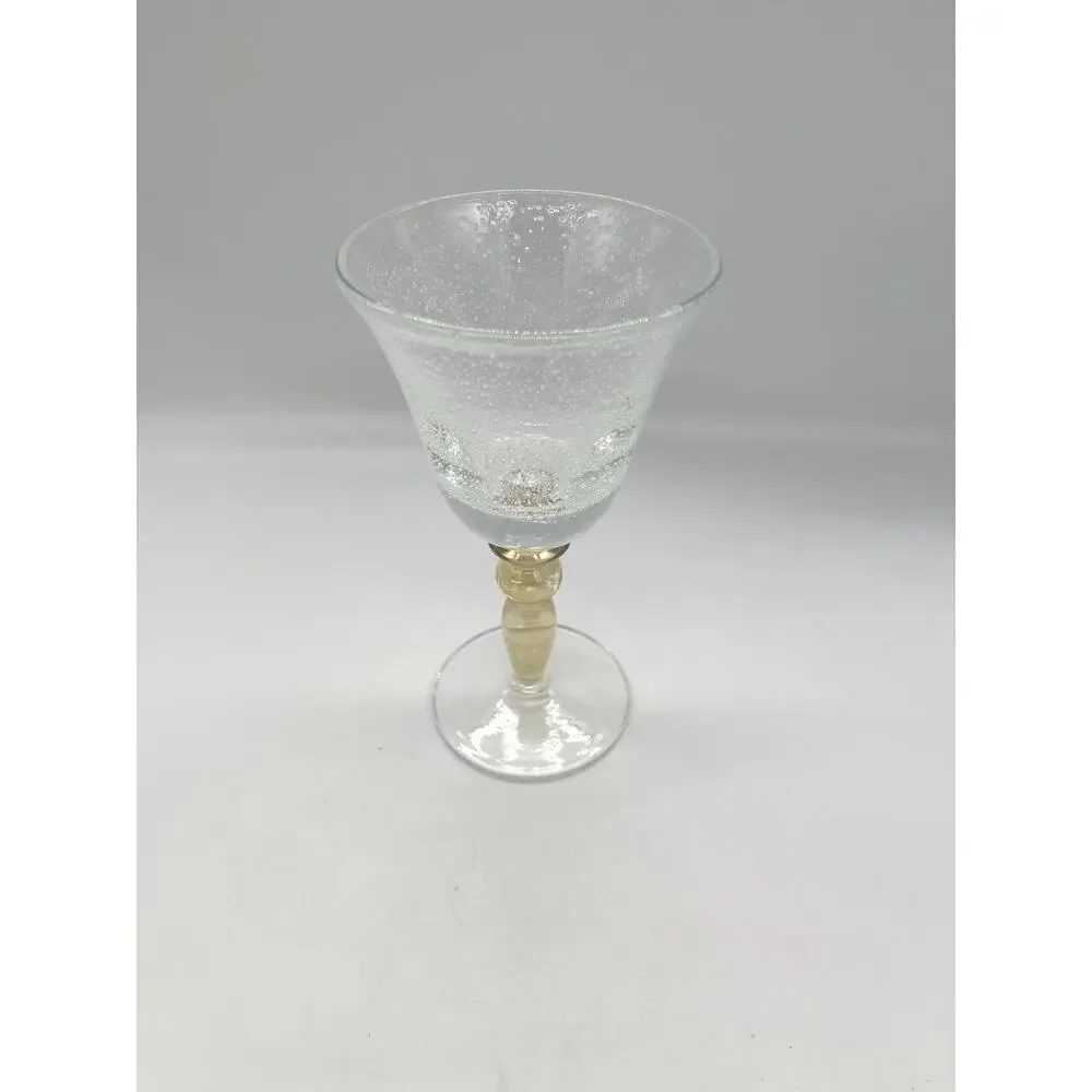 Pottery Barn | Dining | Pottery Barn Pby6 Water Goblet Amber Stem ...